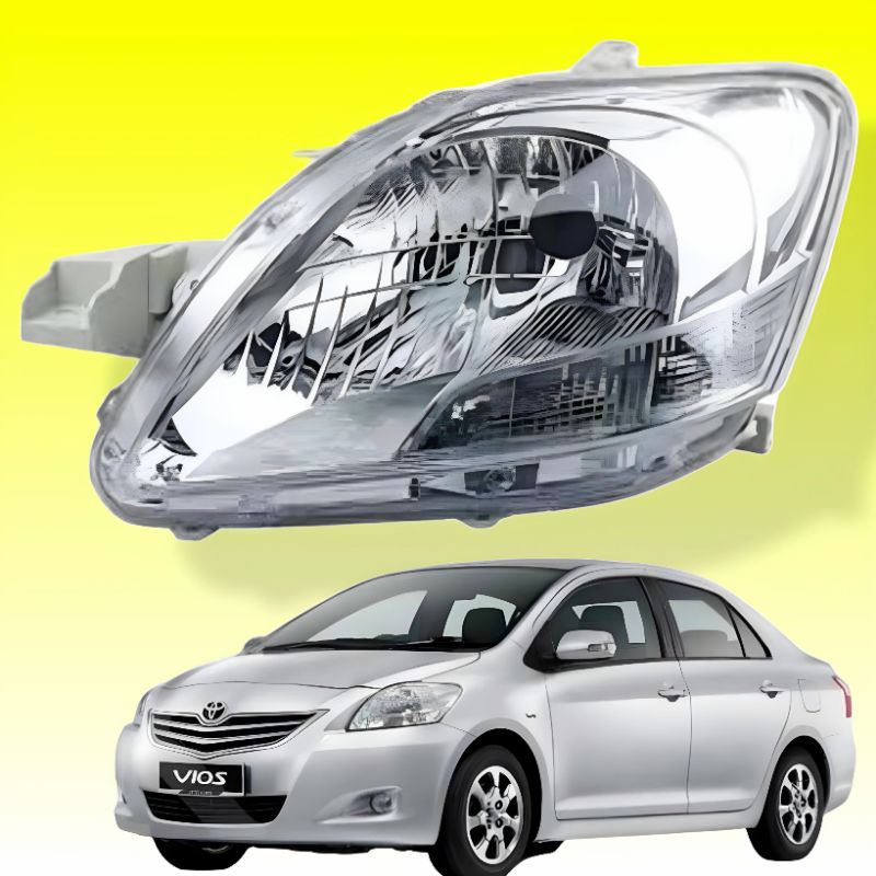 Jual HEAD LAMP HEADLAMP LAMPU DEPAN TOYOTA VIOS gen 2 gen2 BESAR LIMO 2008 2009 2010 2007 2011 ...