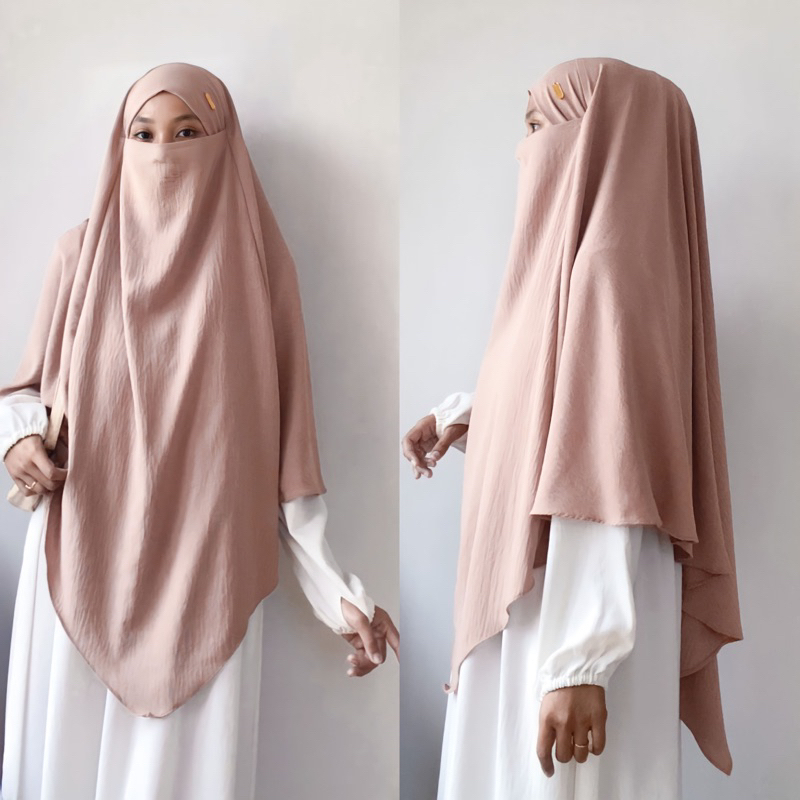 Jual FRENCH KHIMAR INSTAN // HIJAB JILBAB KERUDUNG FRENCH KHIMAR CRINKLE AIRFLOW | Shopee Indonesia