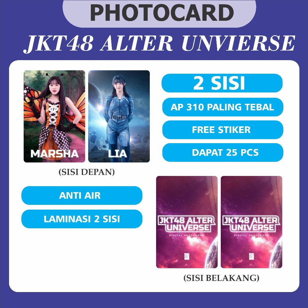 Jual PHOTOCARD JKT48 ALTER UNIVERSE ISI 25 PCS | Shopee Indonesia