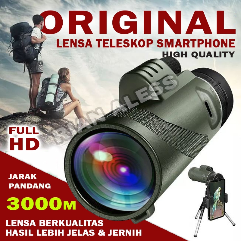 Jual Lensa Zoom Kamera Camera Hp Fotografi HD Lensa Telezoom Teropong ...