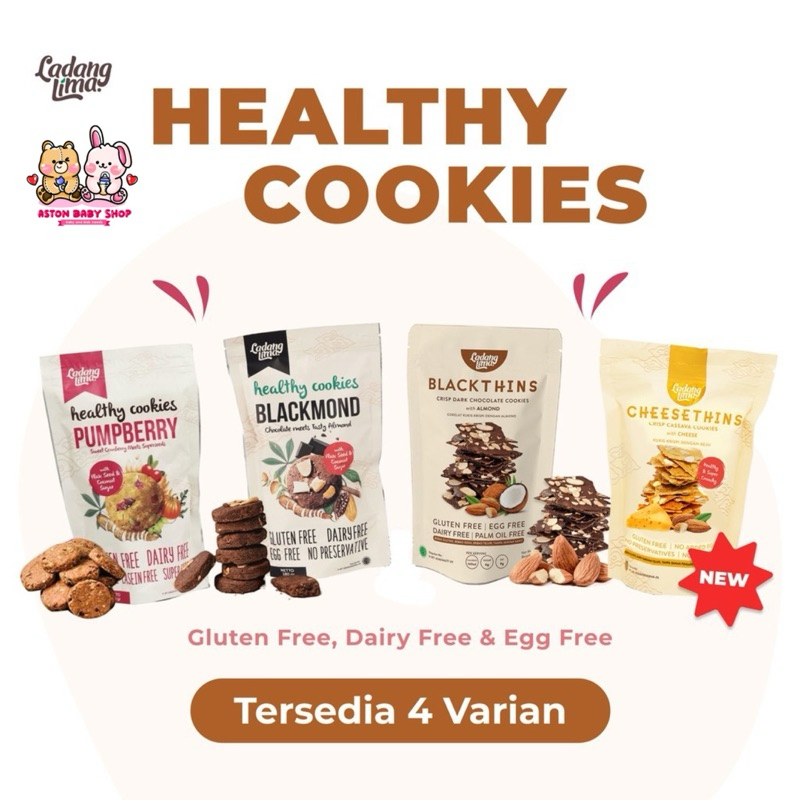 Jual Ladang Lima Cookies 80 gr Pumpberry / Blackmond / Cemilan Sehat ...