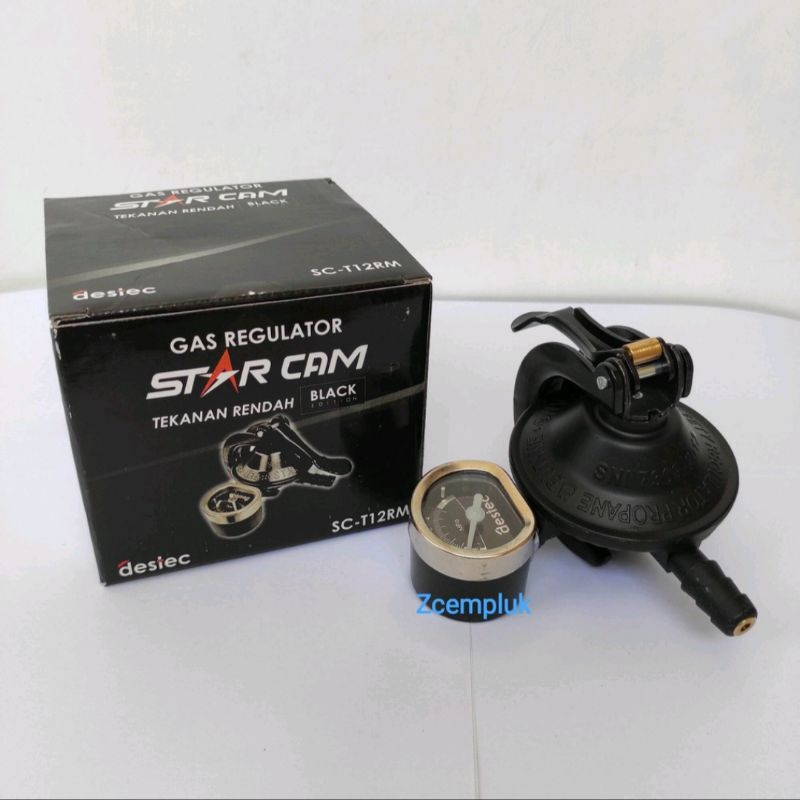 Jual GAS REGULATOR STAR CAM BLACK /Regulator Kompor LPG STARCAM / Gas ...