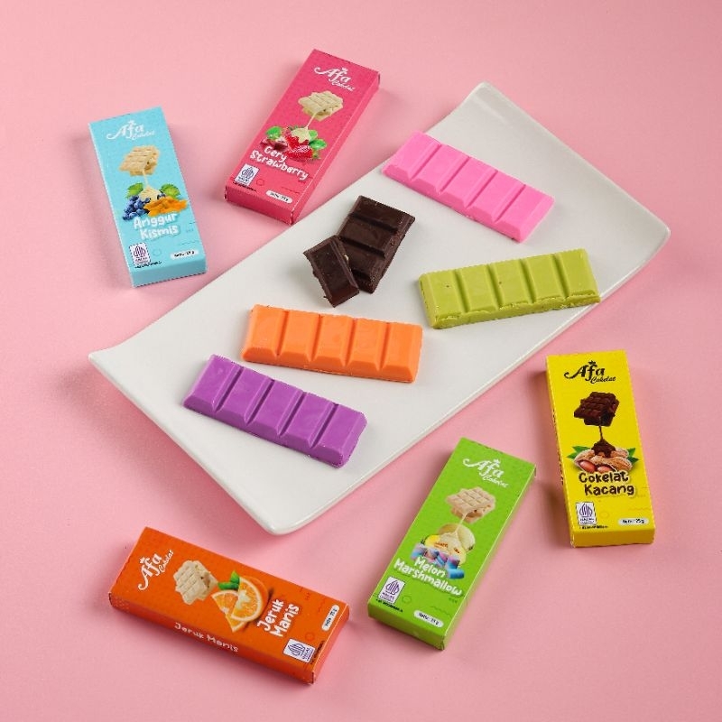 Jual Coklat Bar Mini Aneka Rasa 25gram Chocolate Bar | Shopee Indonesia