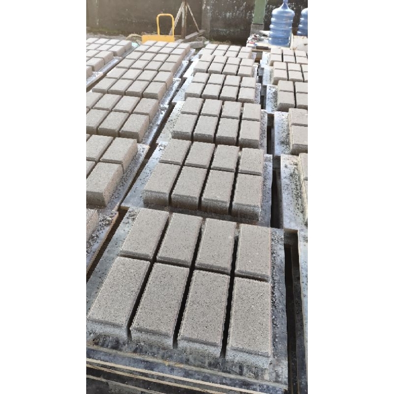 Jual paving block press mesin type bata 6 cm paving blok paping press ...