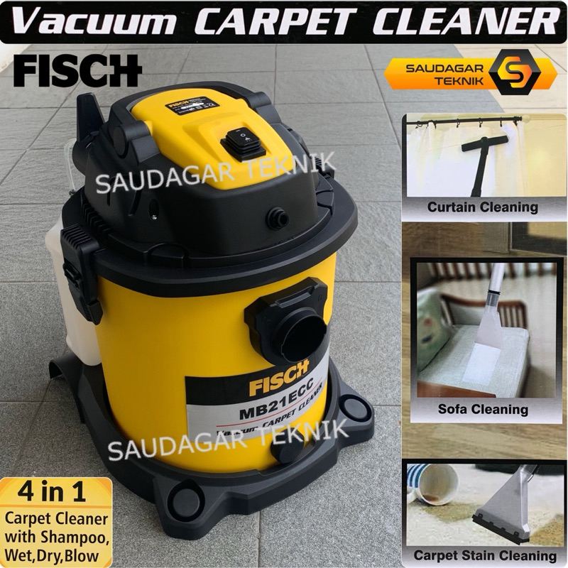 Jual Vacuum Carpet Cleaner Fisch 20 Liter Mesin Sedot Tiup Debu Cuci ...
