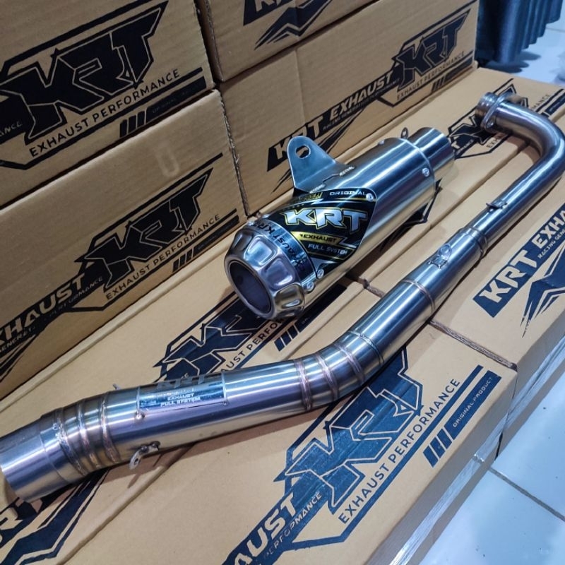 Jual Knalpot Racing Original KRT Model GTX K4 up to 150cc Jupiter Vega ...
