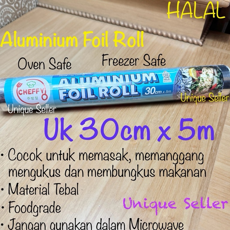Jual Paket Hemat Aluminium Foil Roll Cheffy 3cm x 5m Chefy Alufoil Rol ...