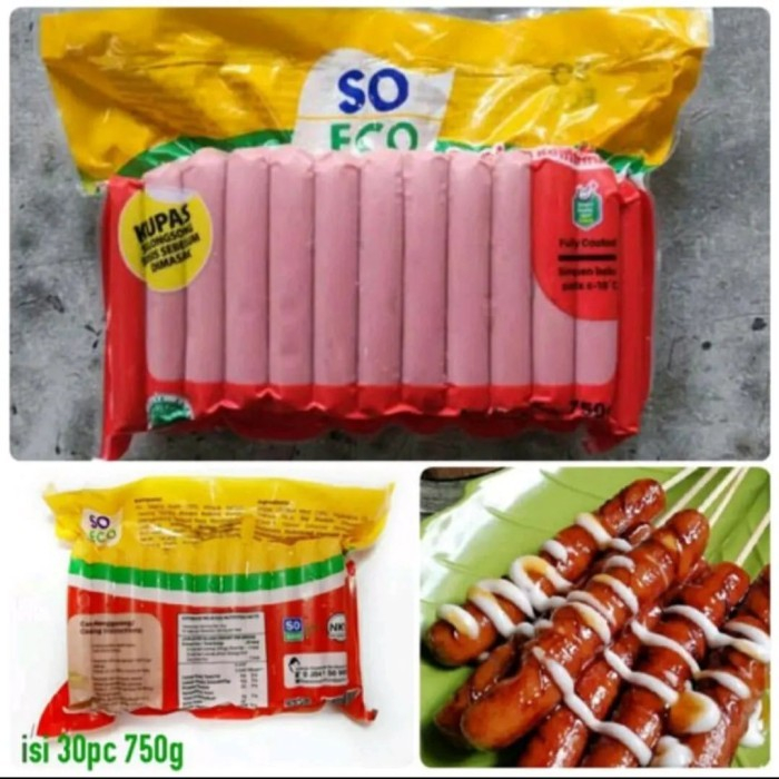 Jual Sosis Merah So Eco sosis ayam isi 30 batang | Shopee Indonesia