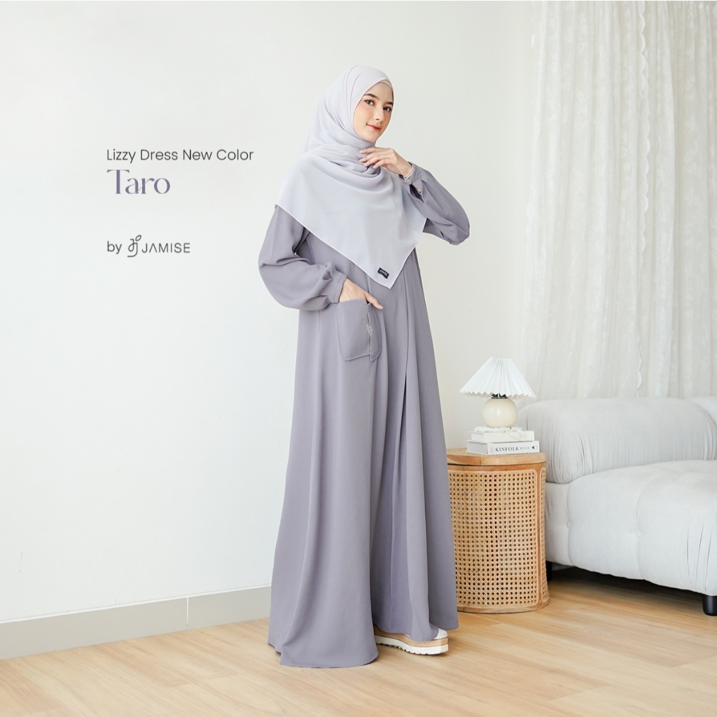 Jual JAMISE SYARI - Lizzy Dress Jamise Syari Dress Abaya Gamis Abaya - Dress Only | Shopee Indonesia