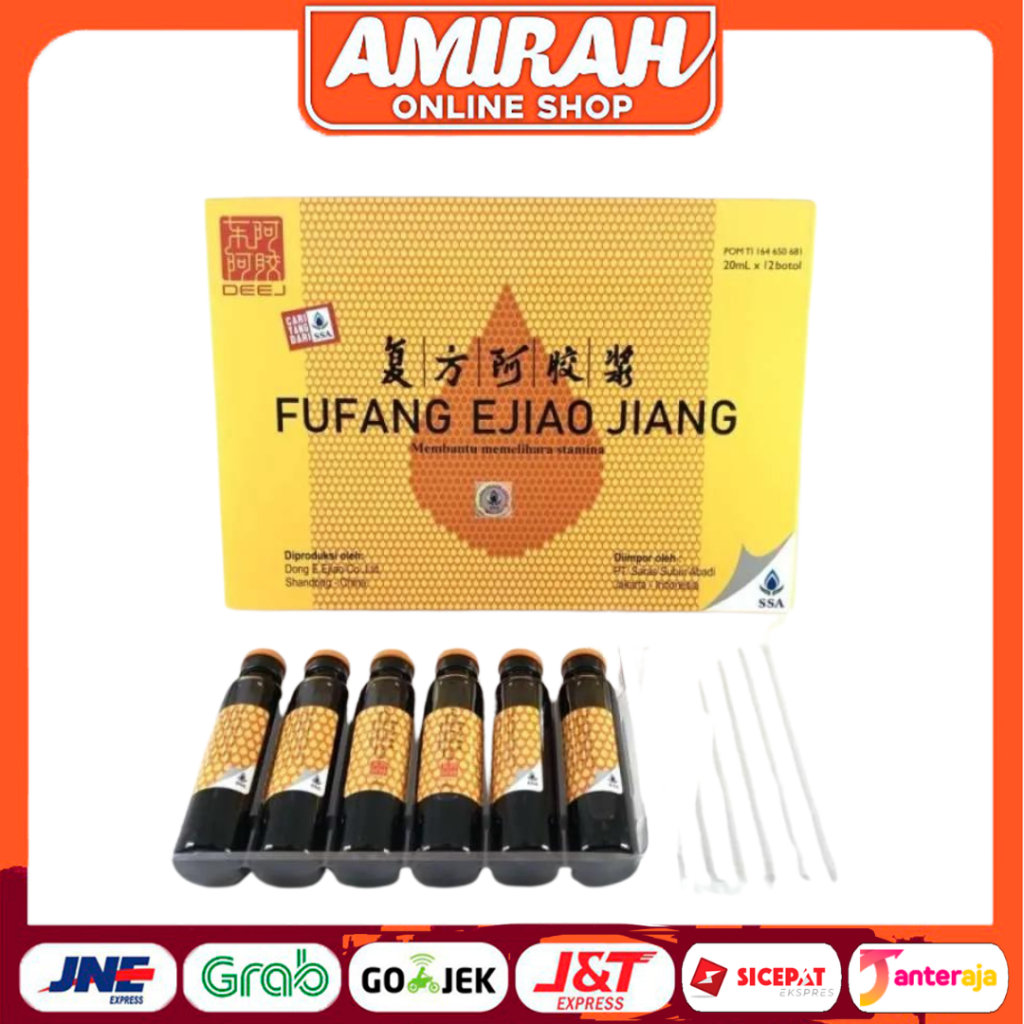 Jual FUFANG EJIAO JIANG 12 Botol herbal demam berdarah daya tahan tubuh peningkat trombosit ...