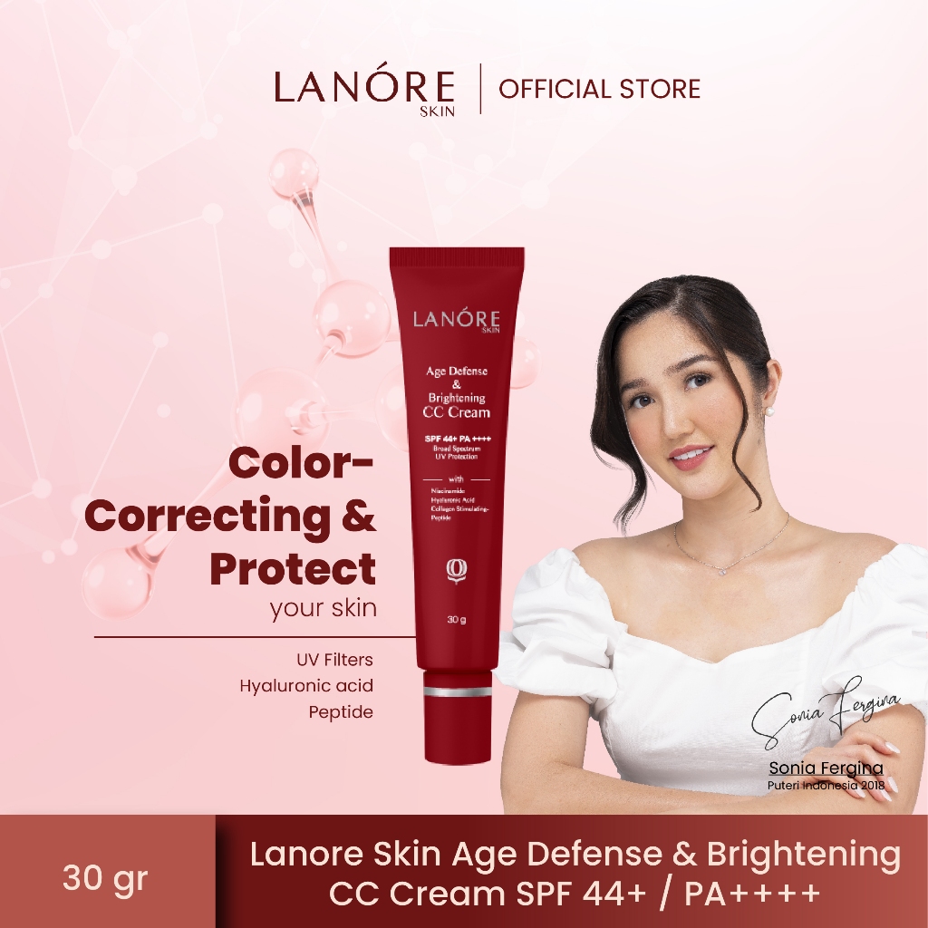 Jual Lanore Skin Age Defense & Brightening CC Cream SPF 44+ PA++++ 02 ...