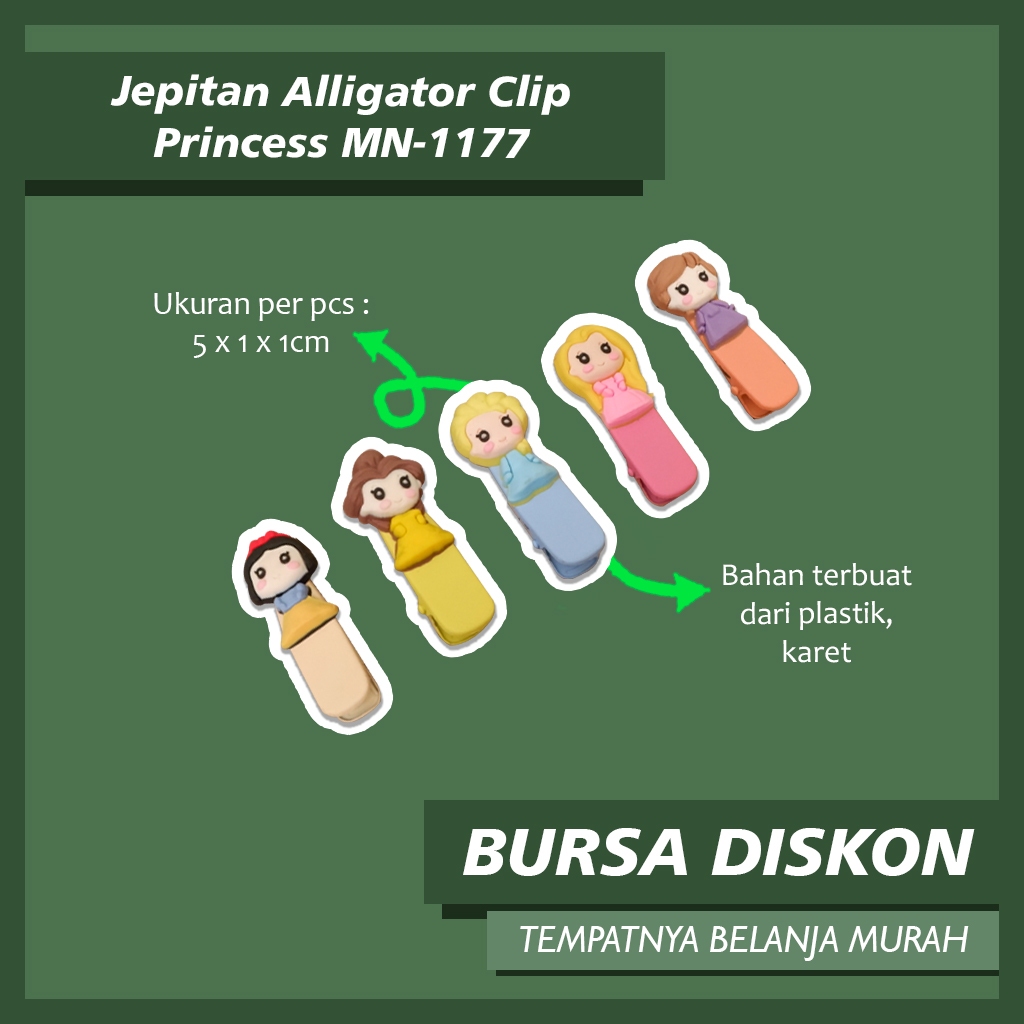 Jual Jepitan Rambut Hair Klip Hairclip Jedai Kartun Princess Aurora ...