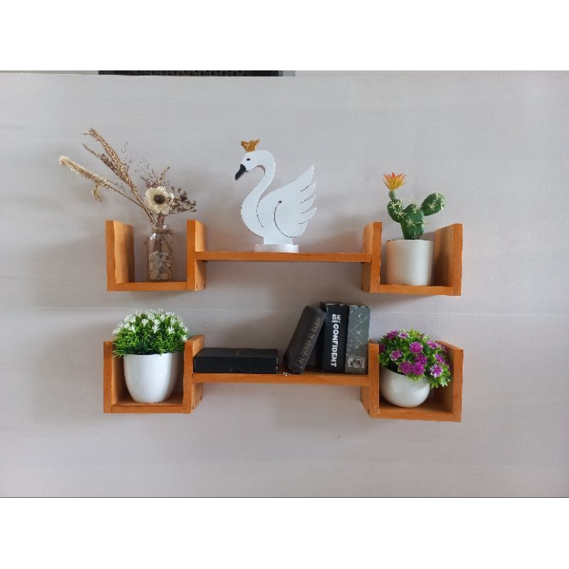 Jual Rak Hias Kayu, Rak Tempel Dinding Aesthetic, Rak Ambalan Aesthetic ...
