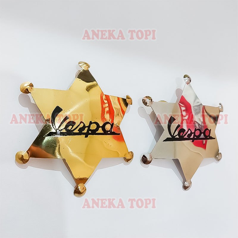 Jual Pin Bros Vespa Pin Vespa Bintang Pin Bintang Vespa Gold Silver ...