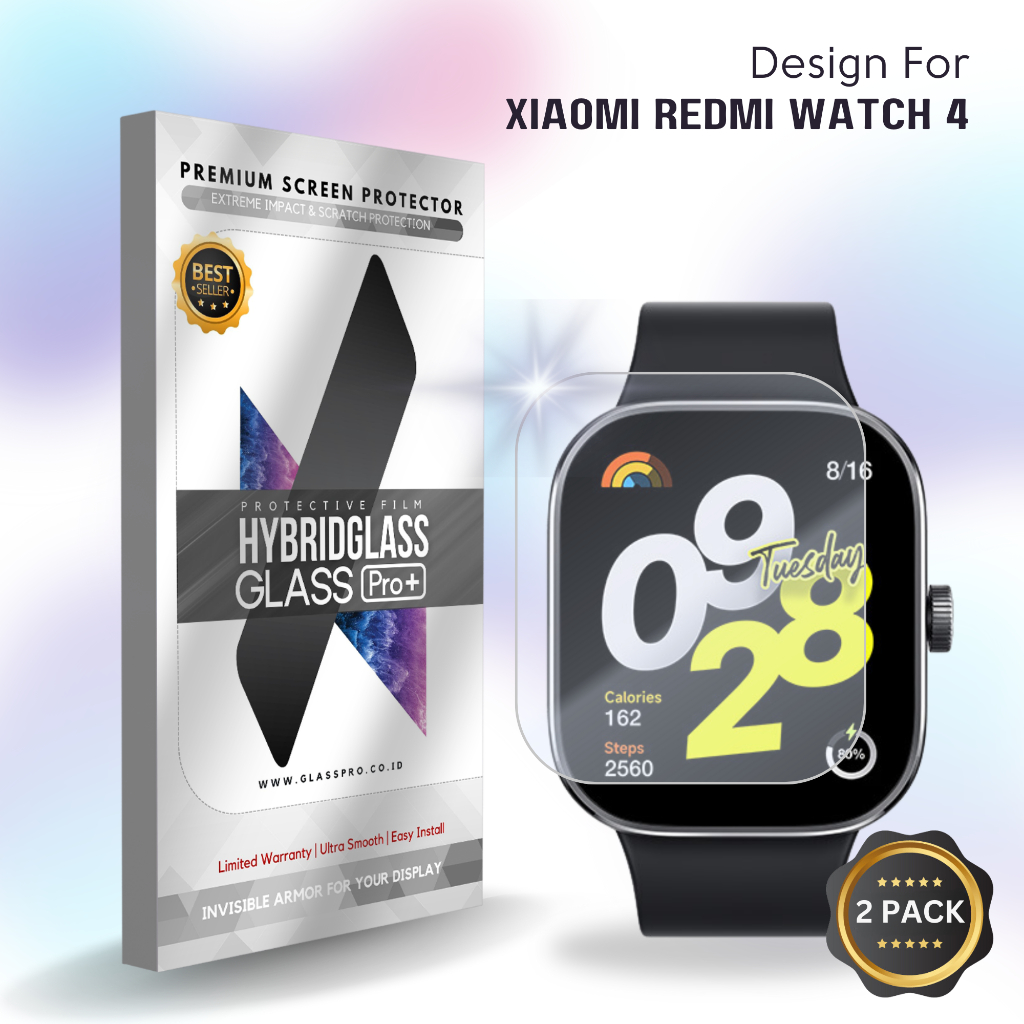 Jual Hybrid Glass Premium Anti Gores Hydrogel Xiaomi Redmi Watch 4 Full ...