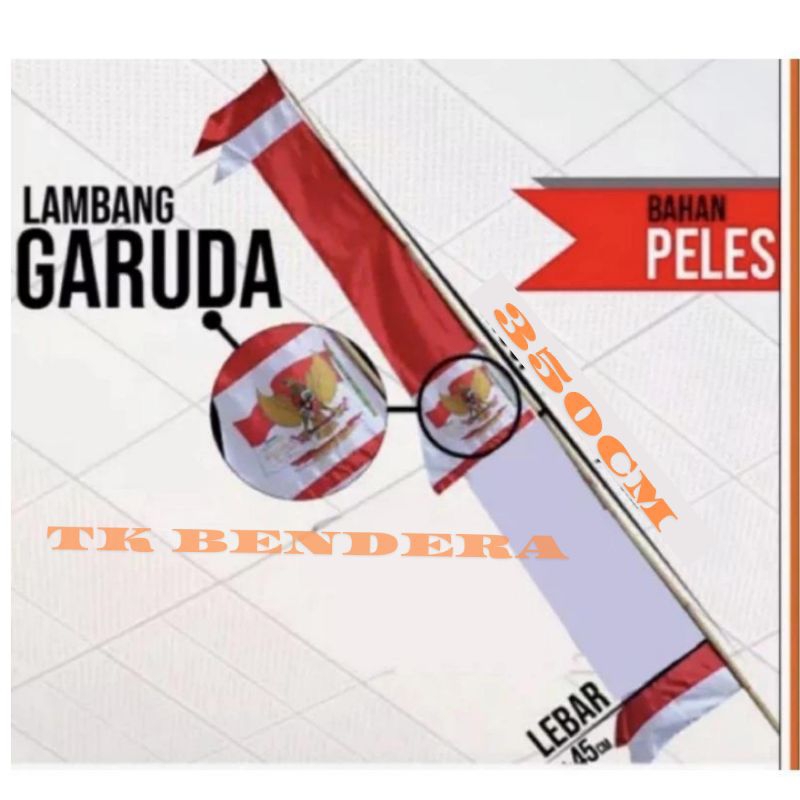 Jual Bendera Bandir Umbul umbul JUMBO bendera merah-putih GARUDA | Shopee Indonesia