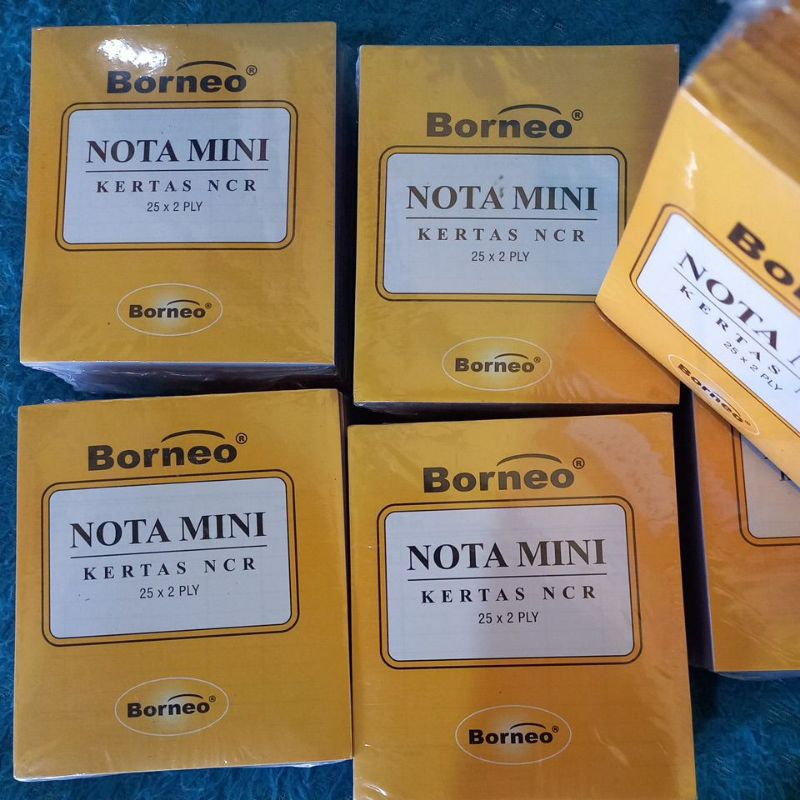 Jual NOTA KONTAN MINI BORNEO 2PLY PAS NTOB0007/PACK | Shopee Indonesia