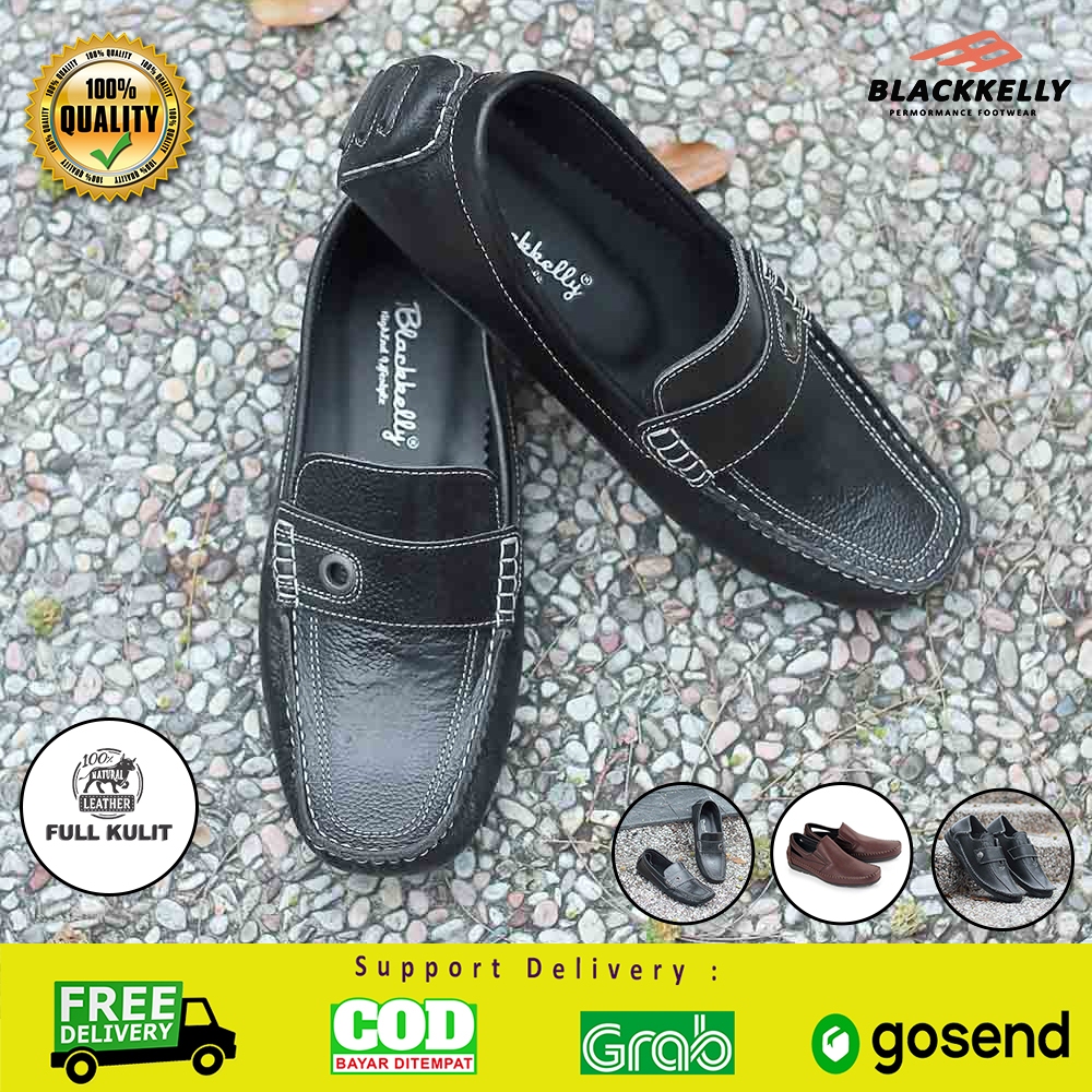 Jual Sepatu Moccasin Kulit Pria Sepatu Formal Kasual Slip On Pria Cowok ...