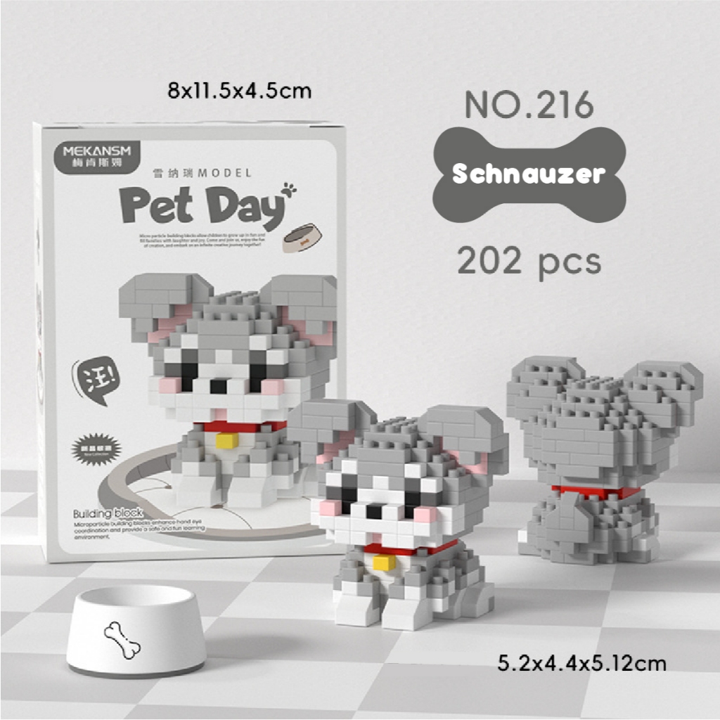 Jual BLOCK CITY - Puzzle Block Hachimi Dog & Cat Block Balok susun ...
