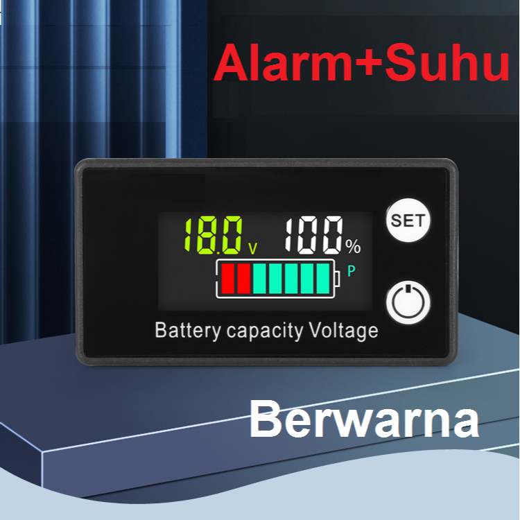 Jual Battery Capacity Voltage Motor dan Sepeda Listrik Indicator Digital Voltmeter Aki DC 8V ...