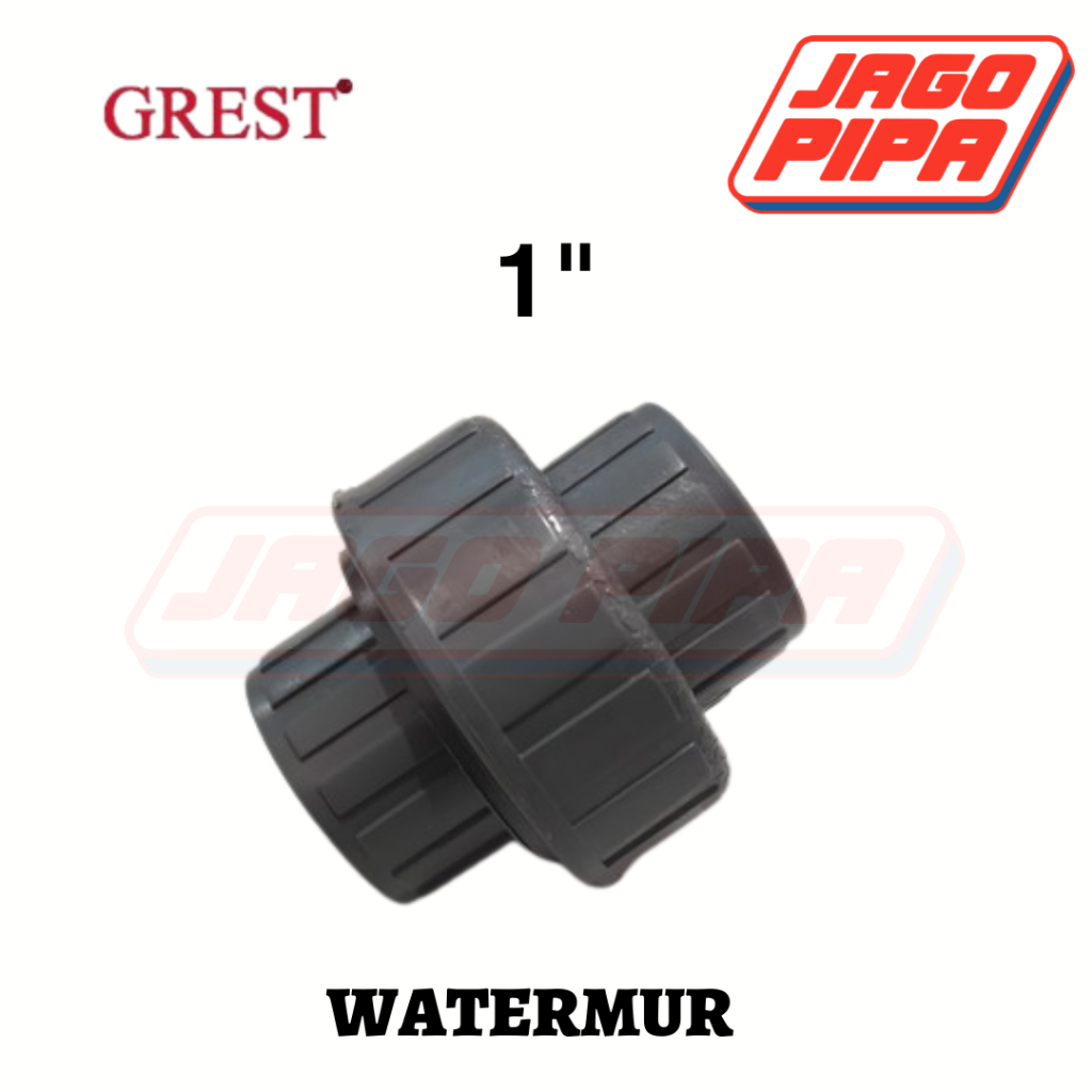 Jual Watermur 1 Inch Grest Polos 1" Water Moor Water Mur Union Socket Fitting PVC | Shopee Indonesia