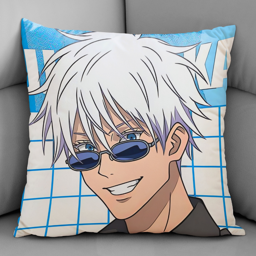 Jual [8 design] bantal anime gojou jujutsu kaisen / pillow 1 sisi ...