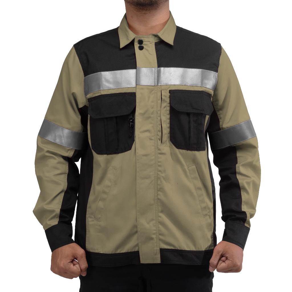 Jual ENGINEER WORKWEAR - LEGION WEARPACK KHAKI - KEMEJA KERJA SAFETY ...
