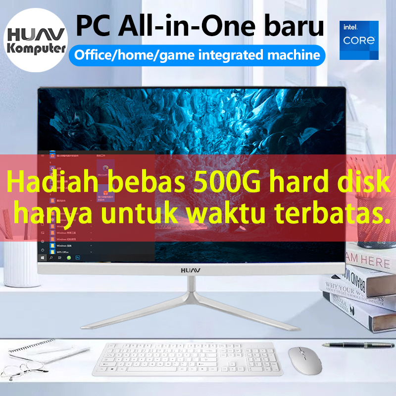 Jual Huav Kios Komputer Full Set All-in-One PC Baru, Prosesor Core i3, Untuk Rumah, Belajar ...
