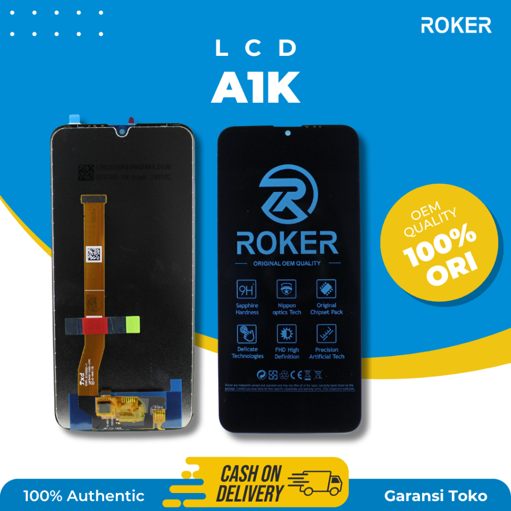 Jual ROKER LCD TOUCHSCREEN OPPO A1K / REALME C2 FULLSET BY ROKER ...