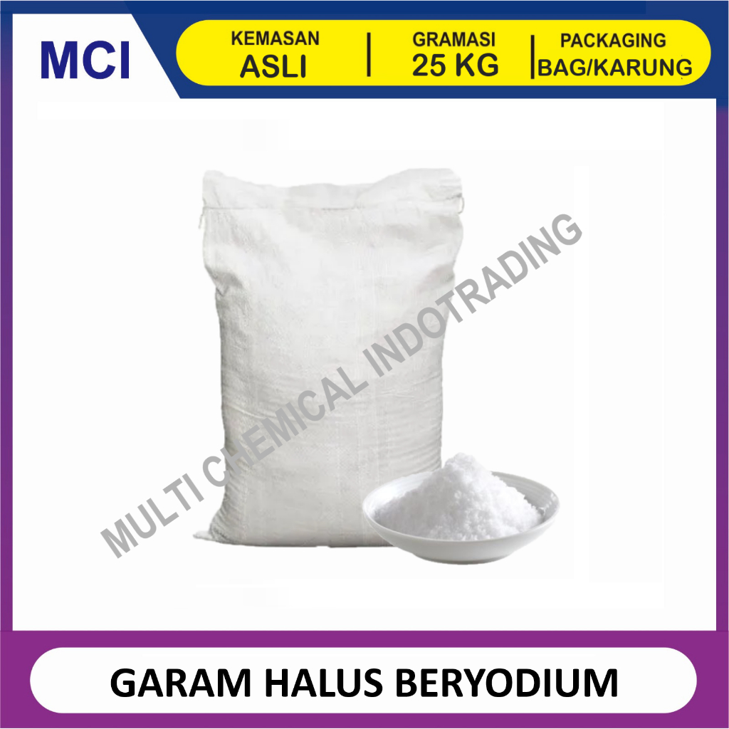 Jual GARAM HALUS PREMIUM BERYODIUM - 25 KG | Shopee Indonesia