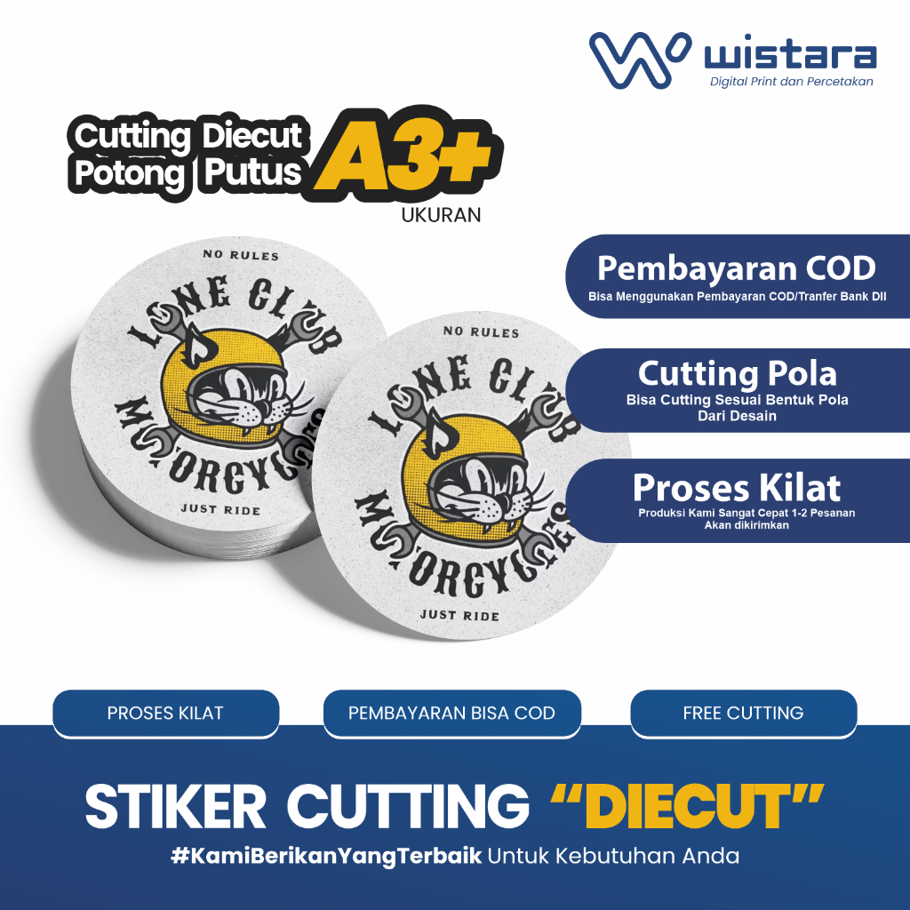 Jual Sticker Custom Potong Putus Stiker cutting Diecut | Shopee Indonesia