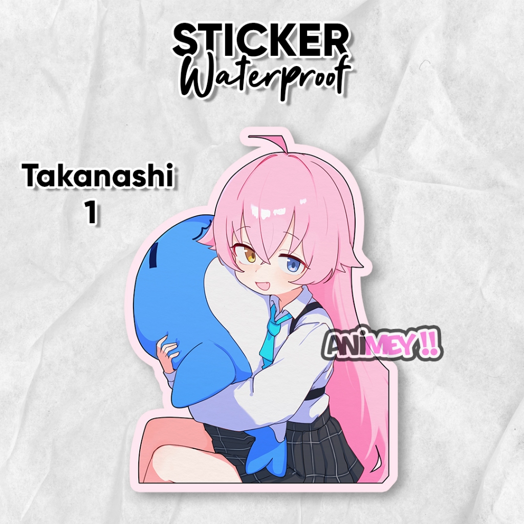 Jual Stiker Takanashi Hoshino Blue Archive / Sticker Anime Waterproof ...