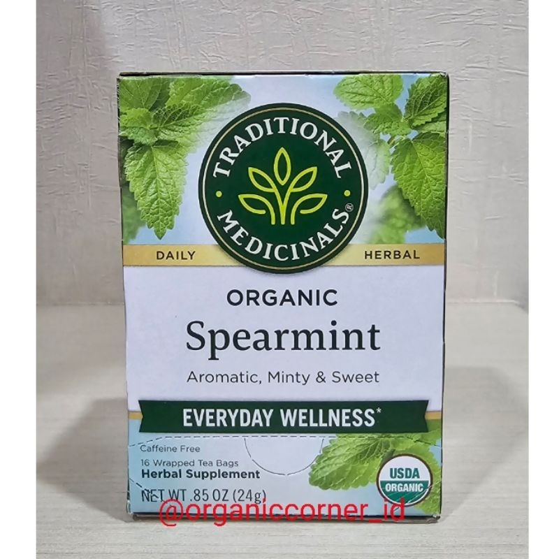 Jual Traditional Medicinals Organic Spearmint Tea 16 tea bags Teh Spearmint | Shopee Indonesia
