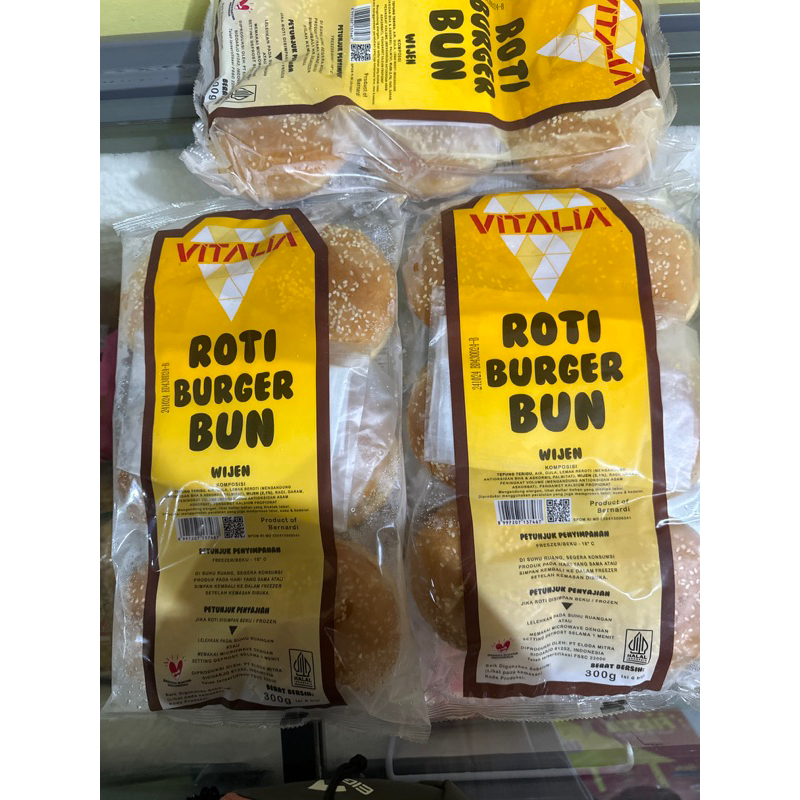 Jual roti burger wijen vitalia isi 6 | Shopee Indonesia