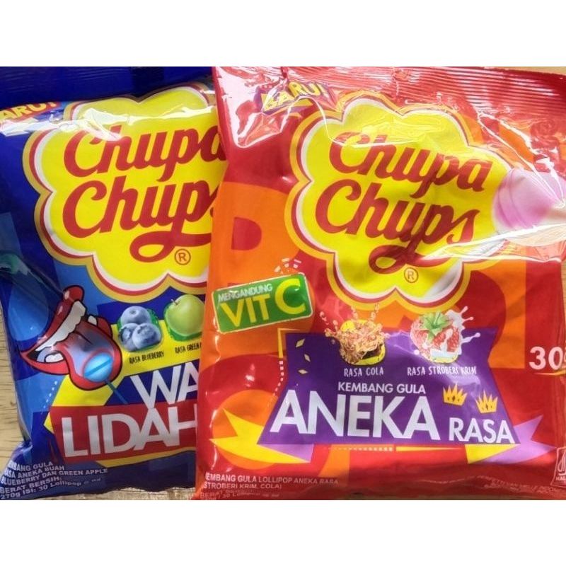 Jual Permen Chupa Chups Lollipop Aneka Rasa 1Pak isi 30 Pcs 9gram ...