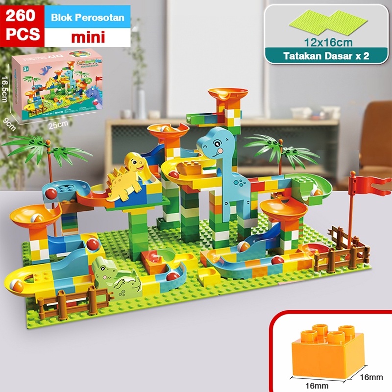 Jual Uoptoy Balok Susun Mainan Anak Building Brick Balok Susun Track ...