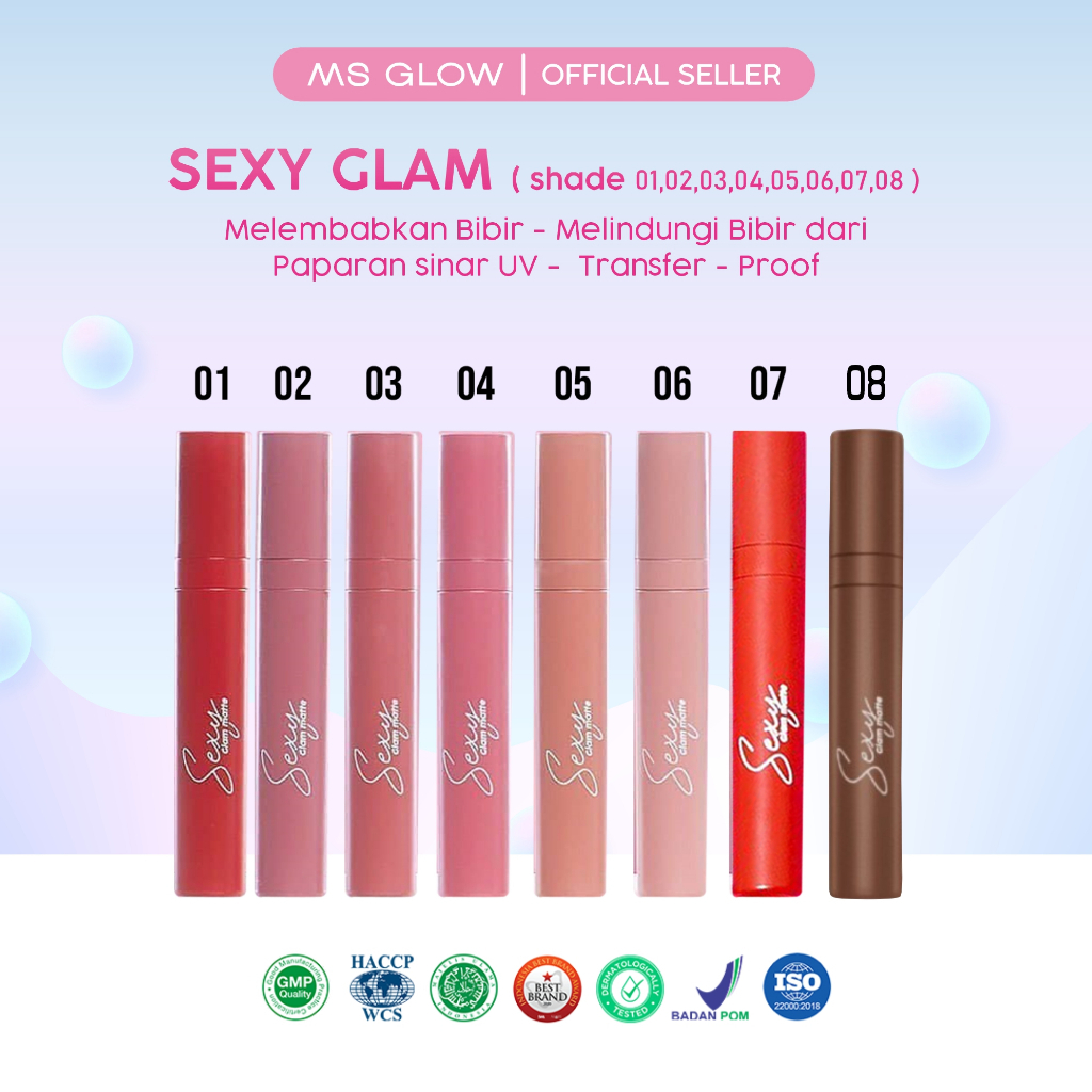 Jual MS GLOW LIP SERUM/ SEXY GLAM MATTE AND GLAM MATTE MS GLOW AND LIP ...