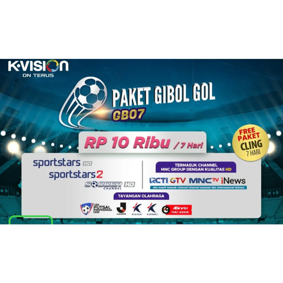 Jual Paket K-Vision GILA BOLA 7 Hari (GB07) | DECODER GOL | Shopee Indonesia