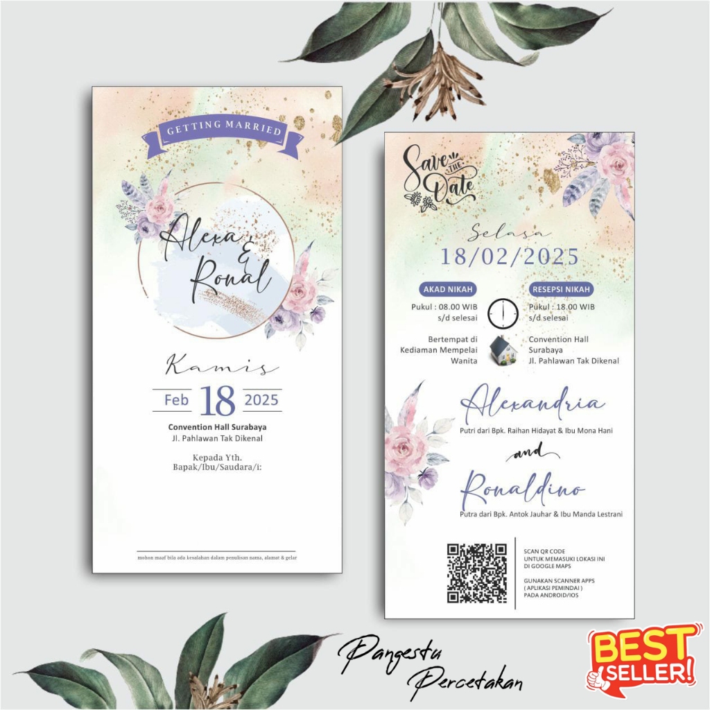 Jual ( New 20 Desain Undangan Pernikahan ) Cetak Undangan Pernikahan ...