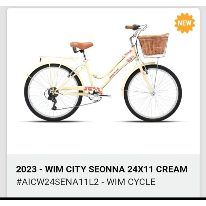 Jual city bike Seonna sepeda mini 24 " 7 sp wimcycle | Shopee Indonesia