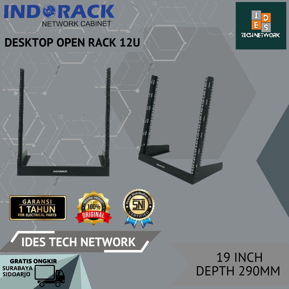 Jual Rack Server Indorack Desktop Open Rack DOR12 12U | Shopee Indonesia