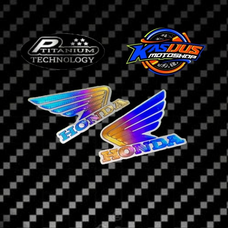 Jual emblem logo sayap Honda wing titanium original Vietnam gr5 ...