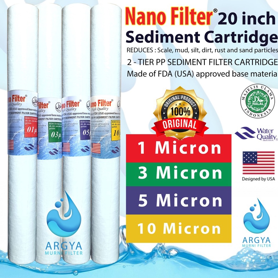 Jual Come Sediment Cartridge Filter Nano 2 Inch Spun Nano 2 Inch ...