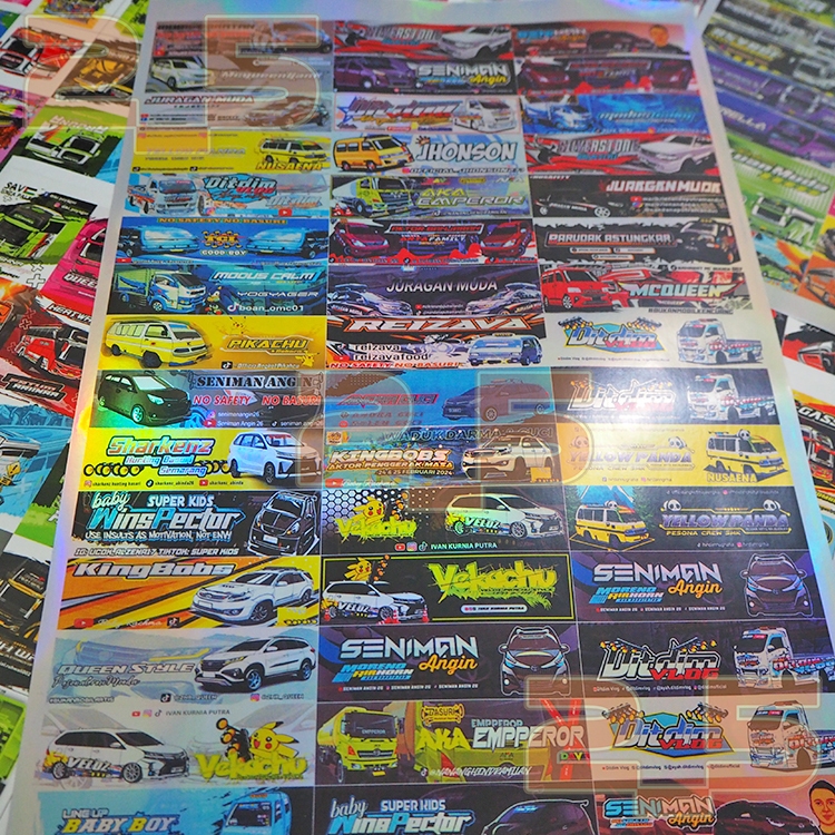 Jual Stiker Hologram TCI Mobil Basuri Ditdim Seniman Angin Mobil Karat ...
