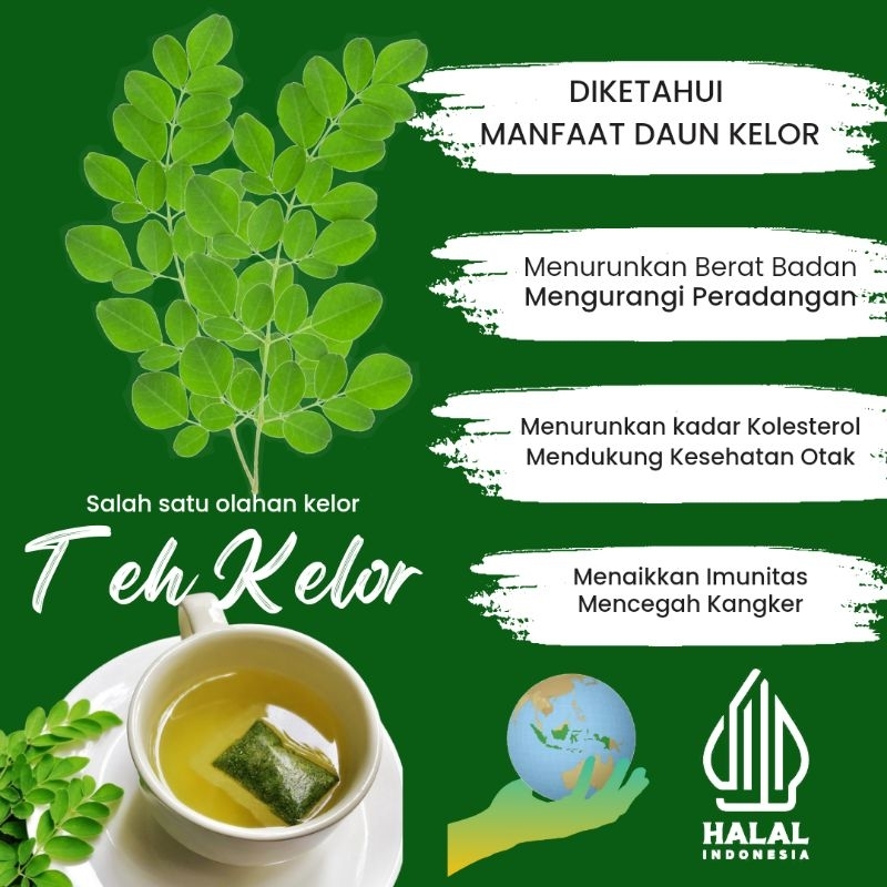 Jual Teh Kelor premium terbaik harga Promo Teh Seduh Daun Kelor Premium NO.1 Teh celup daun ...