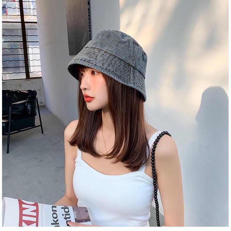 Jual [MOIRE] H6 Bucket Hat Aesthetic Korea Topi Buket Musim Panas ...