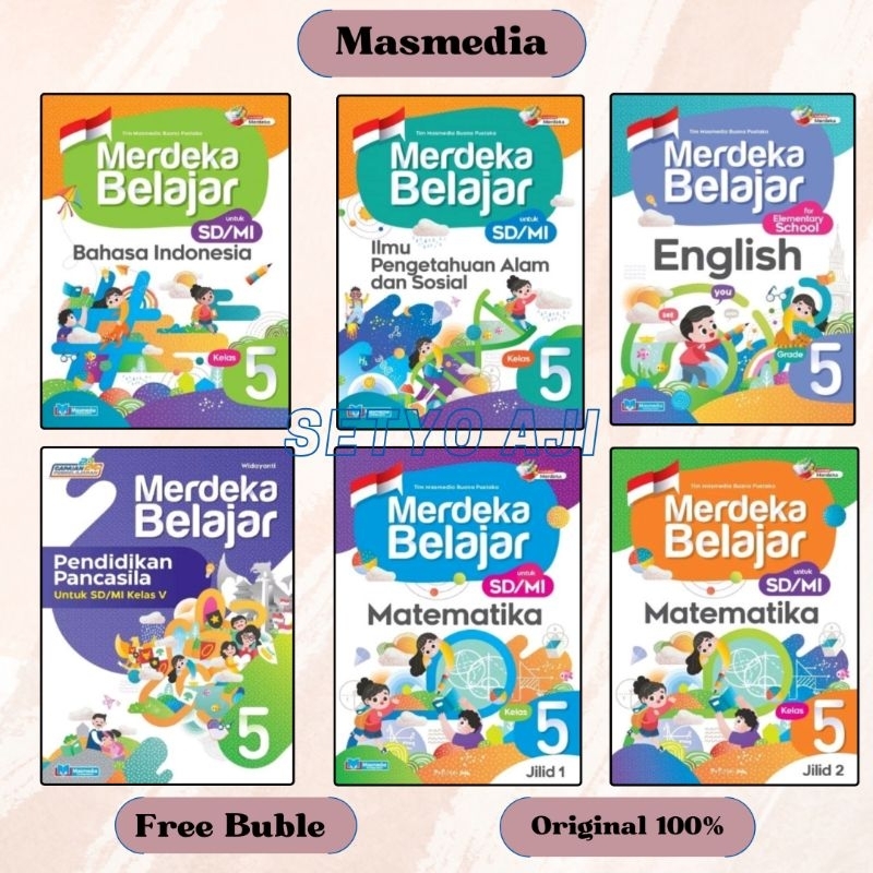 Jual Merdeka Belajar SD/MI Kelas 5 Kurikulum Merdeka Penerbit Masmedia | Shopee Indonesia
