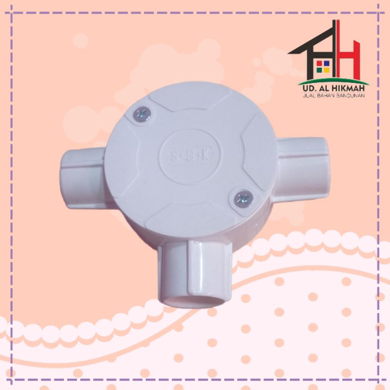 Jual T Dus C3 White Box Kabel Tee / Tdus Cabang 3 Putih 20mm SNI ...