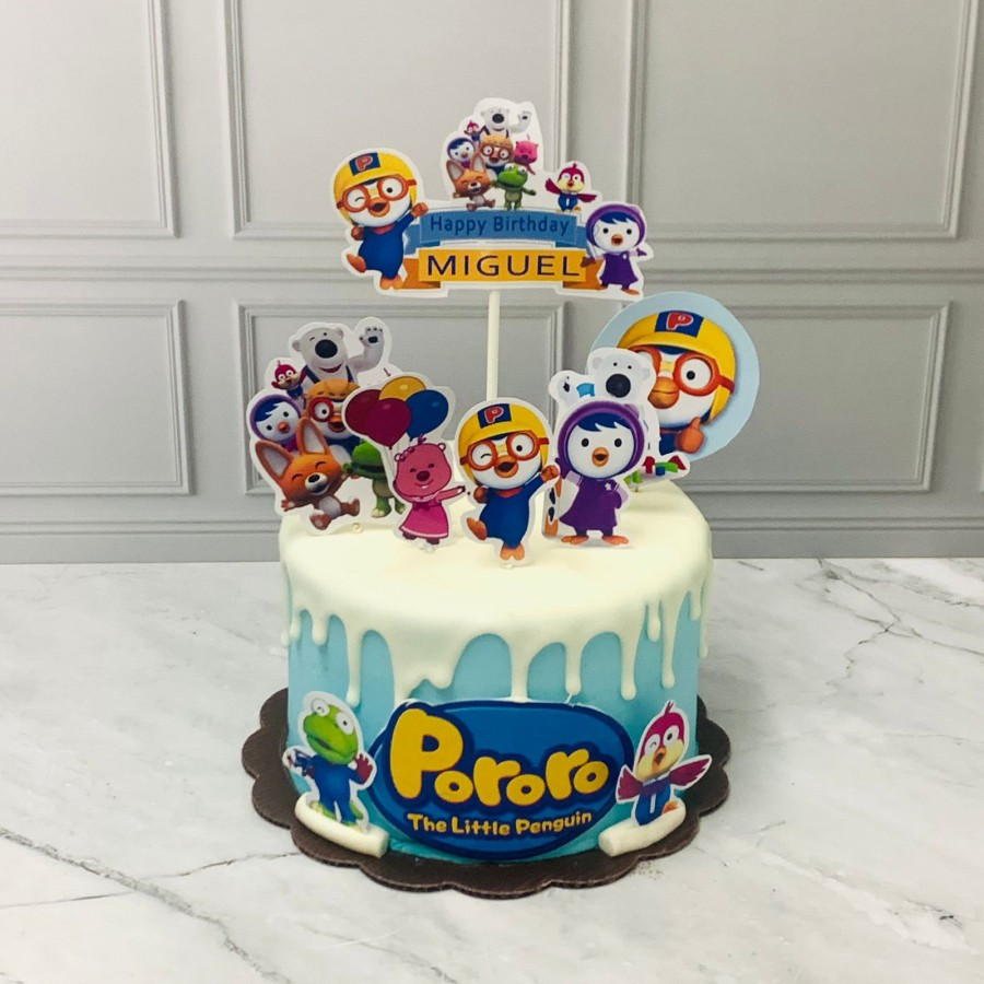 Jual Kue Ulang Tahun / Birthdah Cake Tema Pororo / Kue Ultah Costum ...