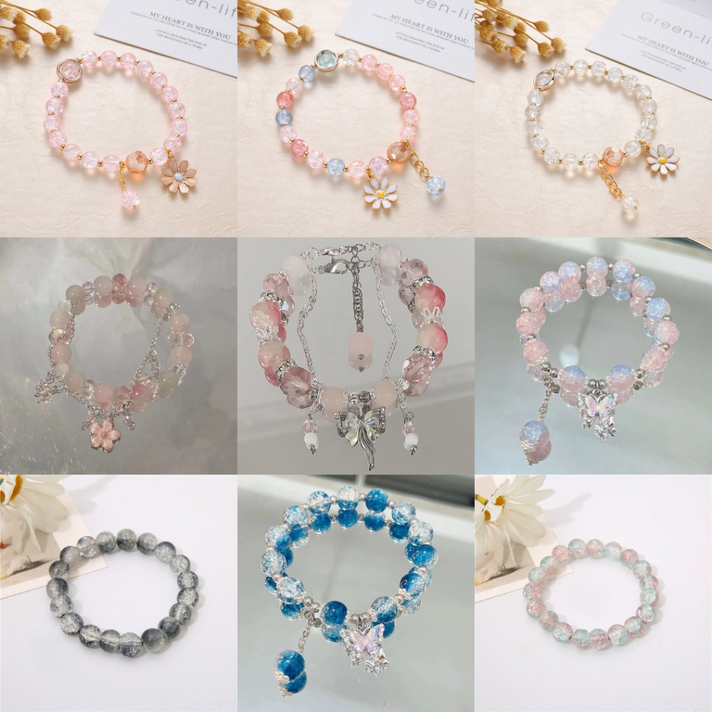 Jual Pastel Beads Collection Gelang Manik-Manik Warna-Warni Korea ...